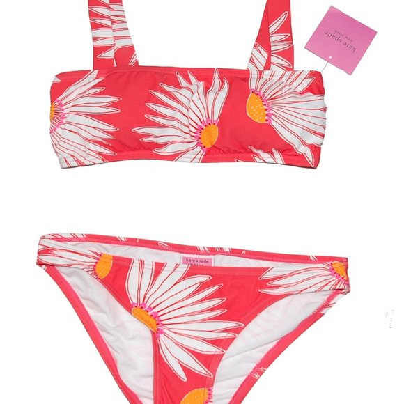 kate spade | Swim | Nwt Kate Spade Falling Flower Square Neck Bikini ...